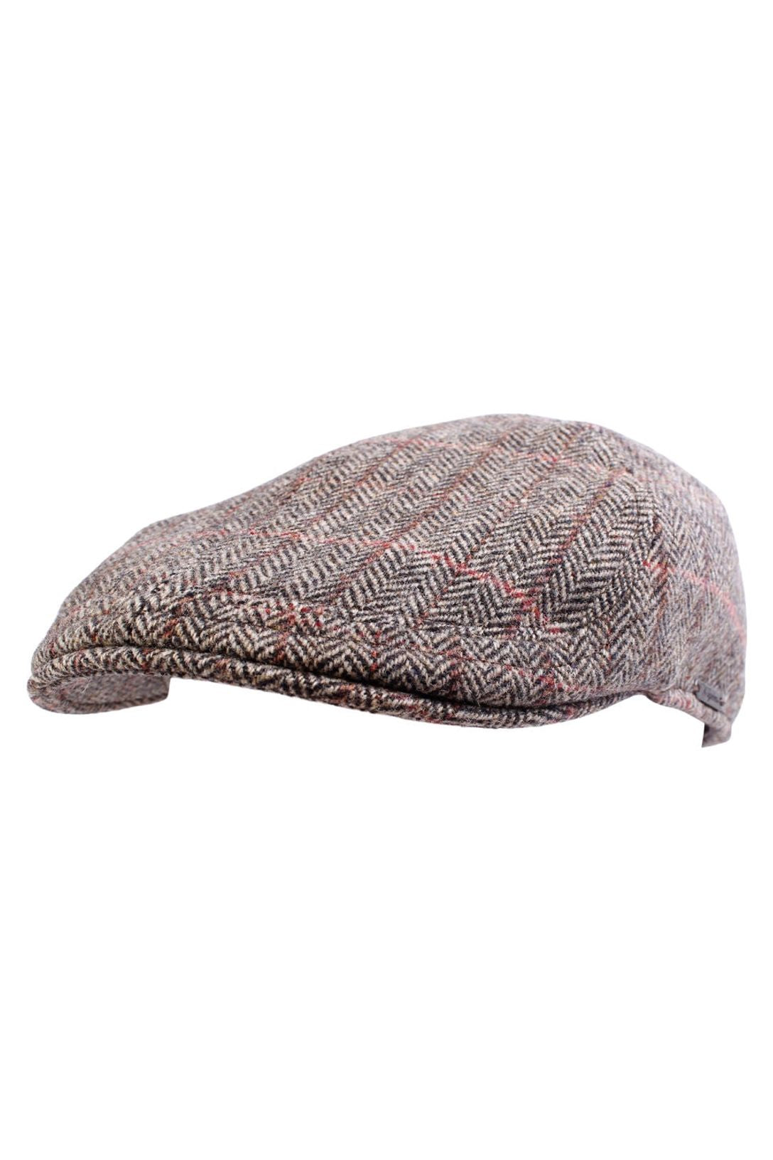 Pub Cap in Herringbone Overcheck Shetland Wool (Choice of Colors) by W