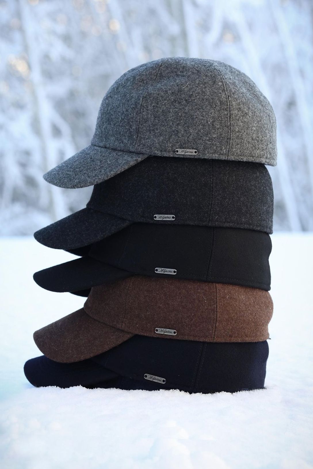 Melton Wool Baseball Classic Cap with Earflaps (Choice of Colors) by W