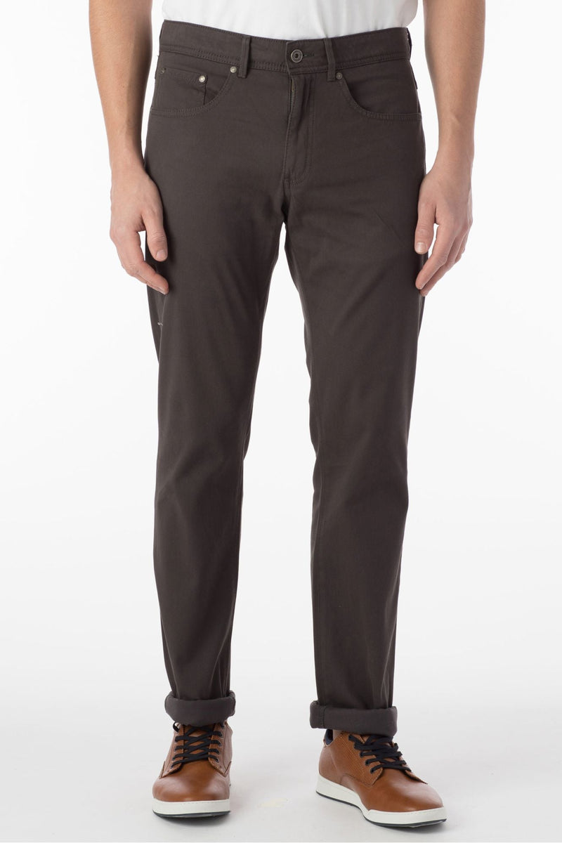 Perma Color Pima Twill 5-Pocket Pants in Pavement (Crescent Modern Fit