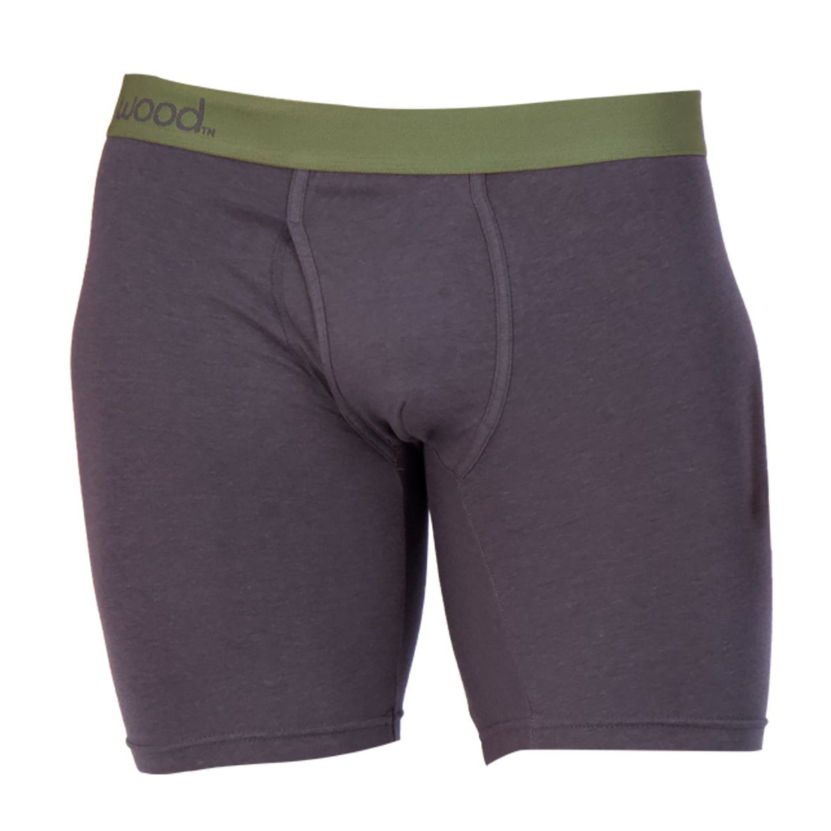Biker Brief w/ Fly in Iron (Size Small) by Wood Underwear